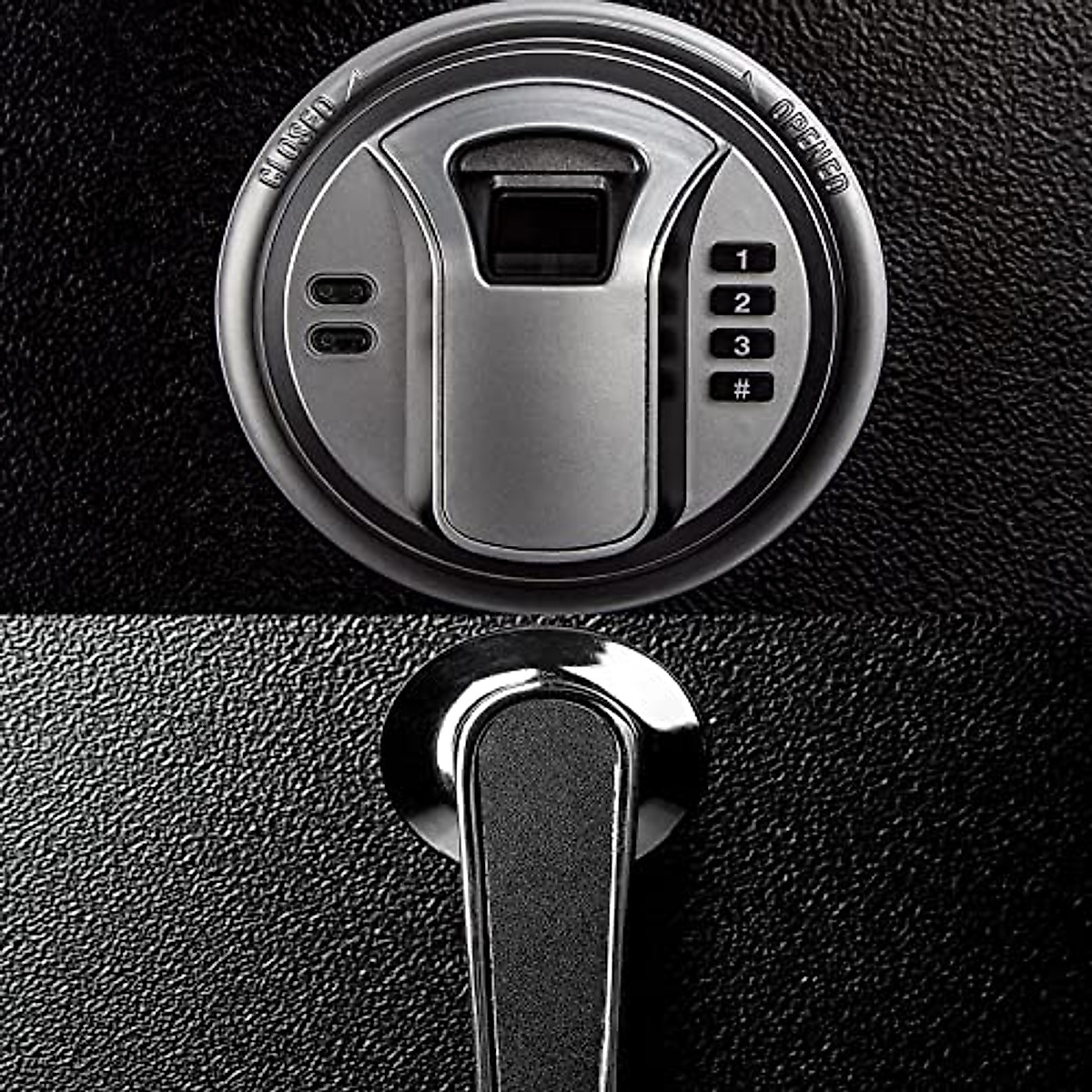 Quicktec Large Rifle Safe, Gun Safe for Home Rifles and Pistols, Quick Access 5-6 Gun Cabinet Shotgun Safe (with/Without Scope) with Pistol Lockbox Slient Mode (Large Gun Safe-Biometric) …