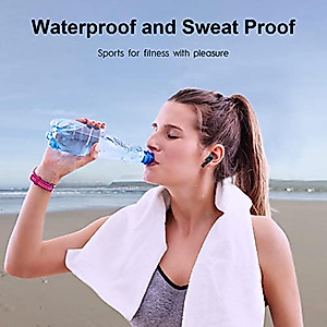 Tecno True Wireless Bluetooth Earbuds Noise Cancelling, ANC Bluetooth Headphone with Microphone and Breathing Light, USB-C Waterproof Earphones with Touch Control for Android iOS, H3 Black