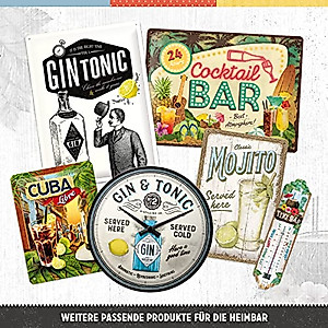 Nostalgic-Art 22257 Open Bar-Whiskey, Tin Sign, Steel, Colourful, 20 x 30 cm