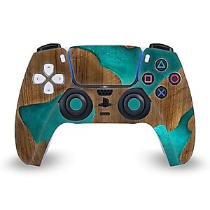 Head Case Designs Officially Licensed Alyn Spiller Aqua Art Mix Vinyl Faceplate Sticker Gaming Skin Decal Cover Compatible With Sony PlayStation 5 PS5 DualSense Controller