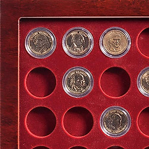 Louvre Showcase for 20 Coins in Large/Air Tite H / CAPS38 Capsules