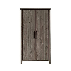 Sauder Summitt Station Storage Cabinet, L: 35.28" x W: 17.13" x H: 63.90", Pebble Pine