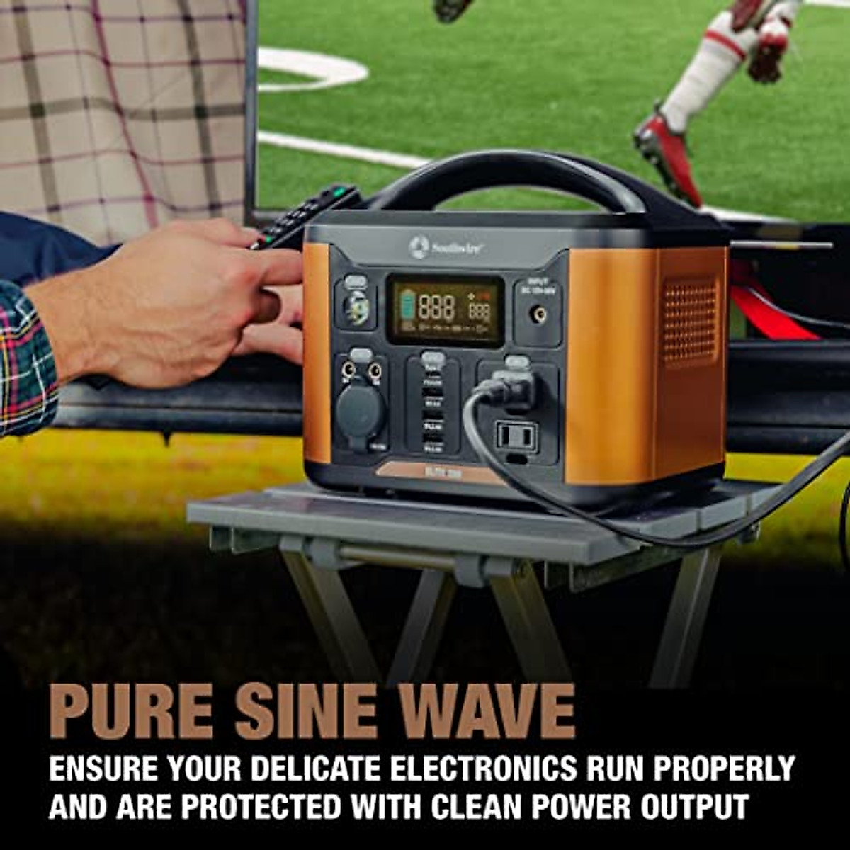 Southwire Elite 200 Series, 222Wh Backup Lithium Battery, 120V/200W Pure Sine Wave AC Outlet, Solar Generator (Solar Panel Not Included) for Camping, Travel, RV, Outdoors and more