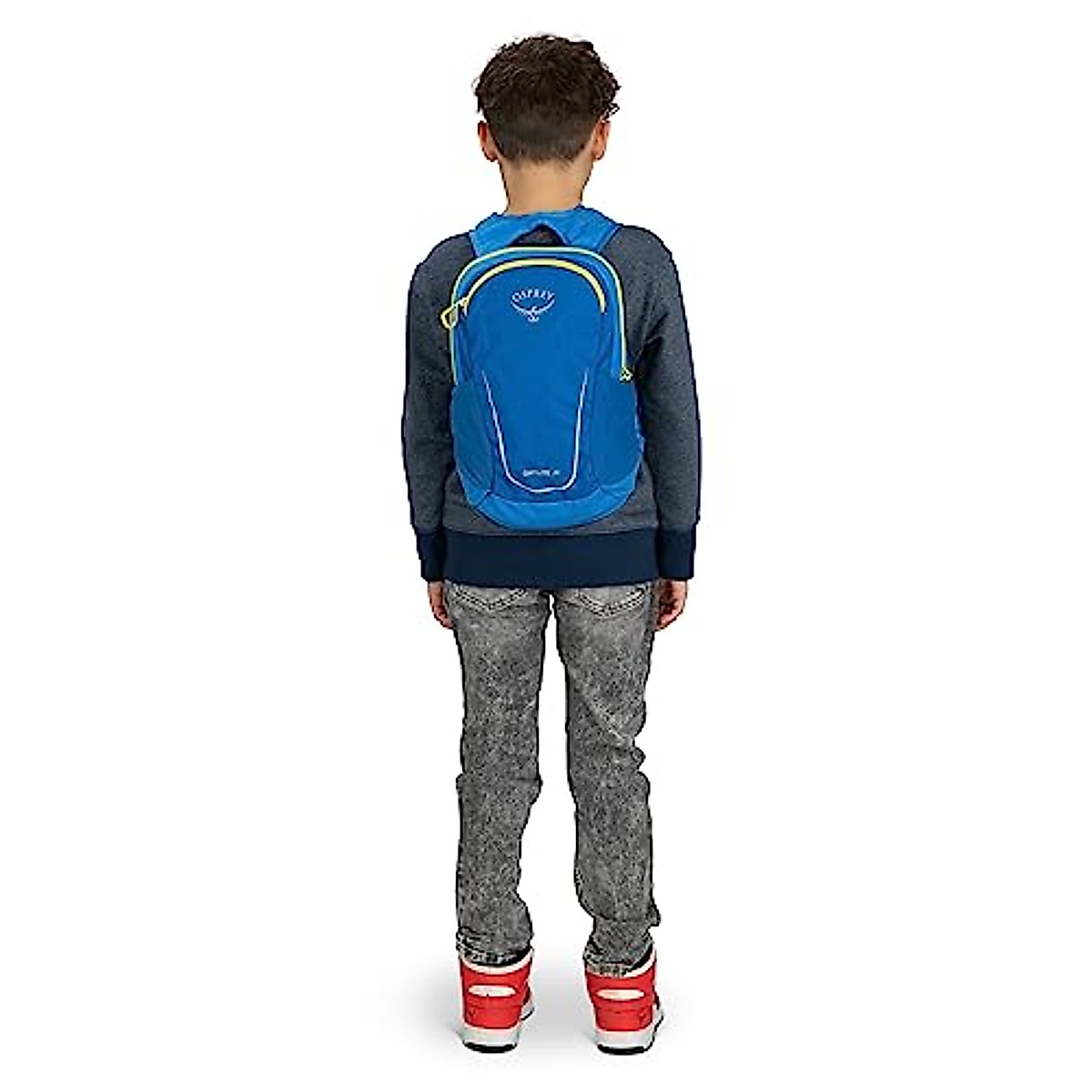 Osprey Daylite Jr. Kids' Everyday Backpack, Alpin Blue/Blue Flame, One Size