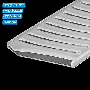 PATIKIL PP Safety Knife Cover Sleeves for 8" Chef Knife, 2 Pack Knives Edge Guard Blade Protector Universal Knife Sheath for Kitchen, White