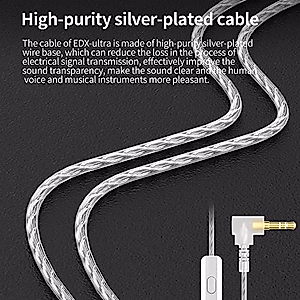 FAAEAL KZ EDX Ultra Earphone,Wired Earbuds with Dual Magnetic Dynamic Unit,HiFi Monitor Dynamic Headset,3.5mm in Ear Headphone for iPhone,iPad,iPad,Android Phones,MP3,Laptop,Computer (No Mic, Black)