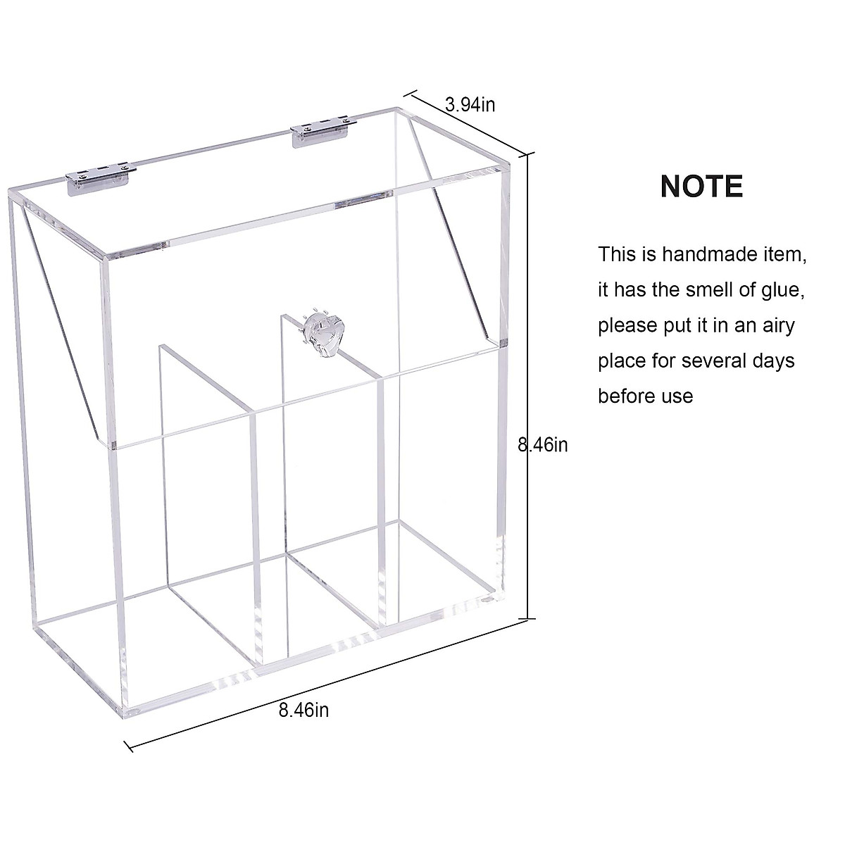 FOOCORDDY Covered Makeup Brush Holder with Dustproof Lid and Pearls Beads, Large Capacity Acrylic Clear Cosmetic Brush Storage Organizer for Vanity