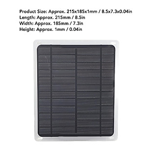 Solar Panel 20W 12 Volt, High-Efficiency Solar Battery Level, Solar Battery Trickle Battery Level Maintainer for Boat Car RV Marine Rooftop Farm Battery and Other Off-Grid Applications