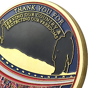 Military Challenge Coin Military Veterans Thank You for Serving Our Country