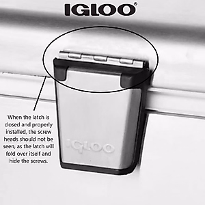Igloo Cooler Stainless Steel Latch with 2-Screw Winged Post (2-pk)