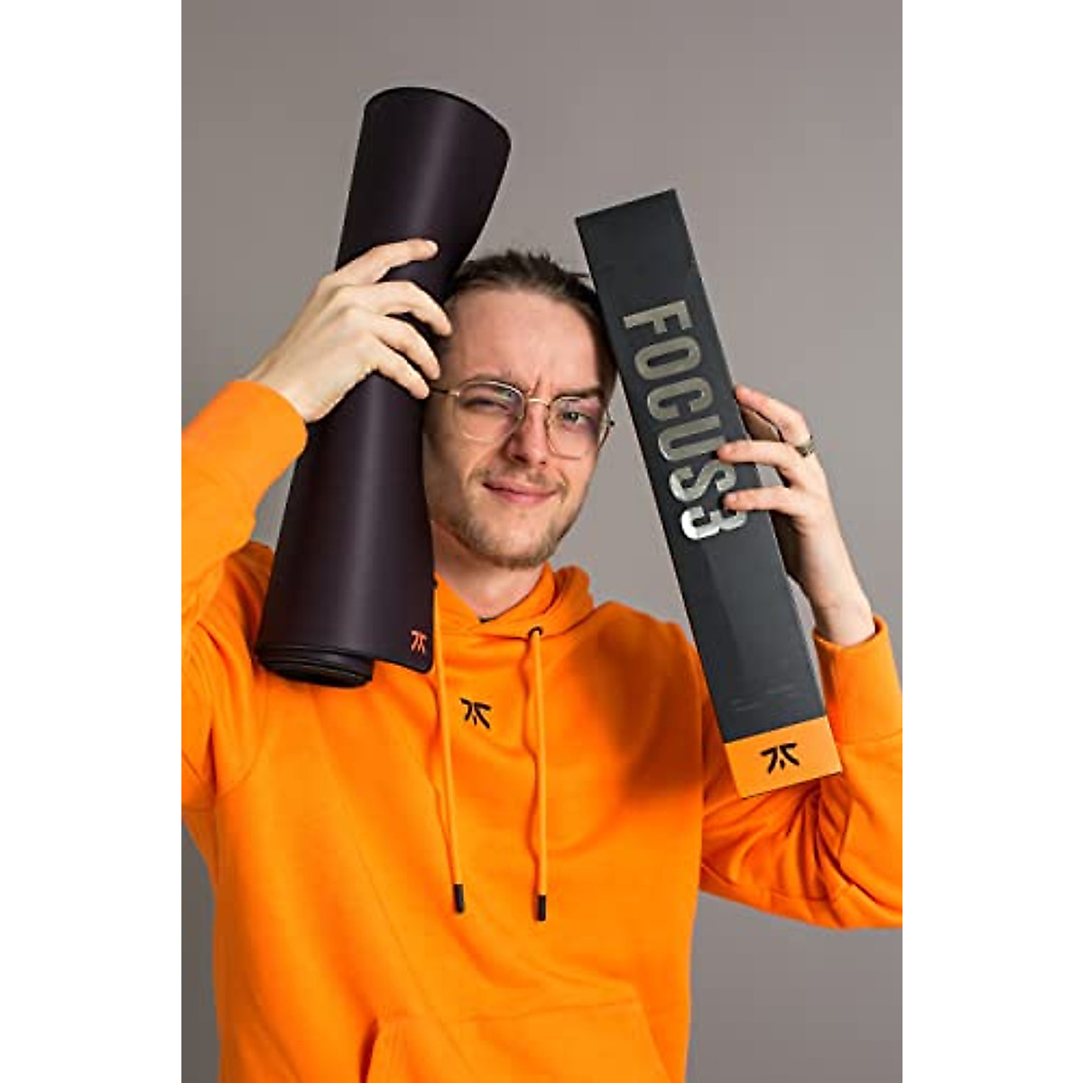 Fnatic | Focus 3 | Large Size | Soft Cloth Performance Gaming Mouse Mat | Control Surface | 19.17" x 14.65" x 0.16"