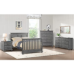 Oxford Baby Kenilworth 6 Drawer Dresser, Graphite Gray