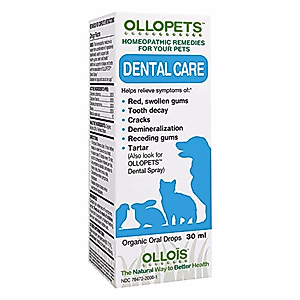 OLLOPETS Dental Care, Organic Homeopathic Remedy for All Pets, 1 Fl Ounce
