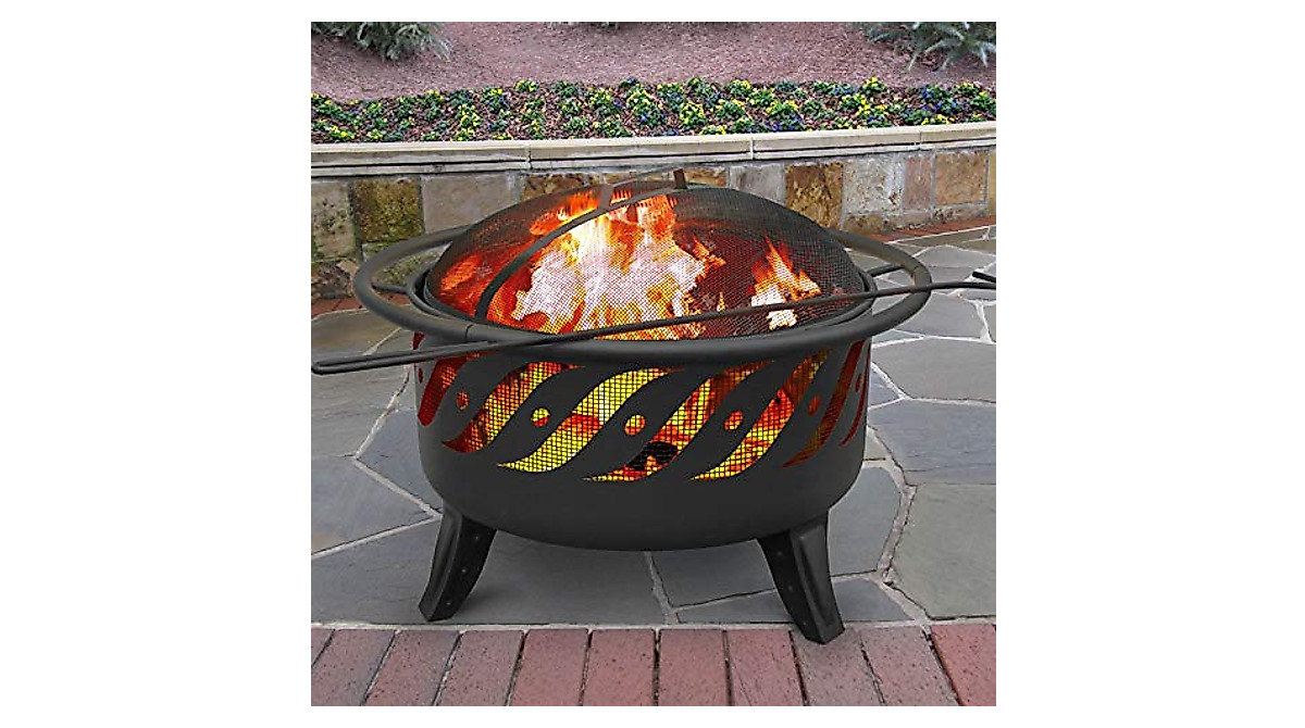 Landmann USA Firewave Patio Firepit - Stylish Steel Firepit for Outdoor Use