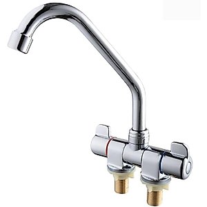 MASO High-end Folding Faucet Water Tap 360 Degree Cold and Hot Water for Home Kitchen Boat Yacht Camping RV Caravan