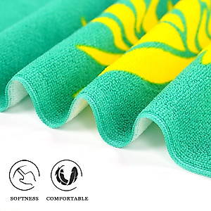 Genovega 4 Packs Oversized Thin Beach Towel Set, 36 x 72 in XL Extra Large Big Soft Clearance Pool Swim Travel Towels Blanket for Adult Women Men Camping Cruise Lounge Chair Cover Gift