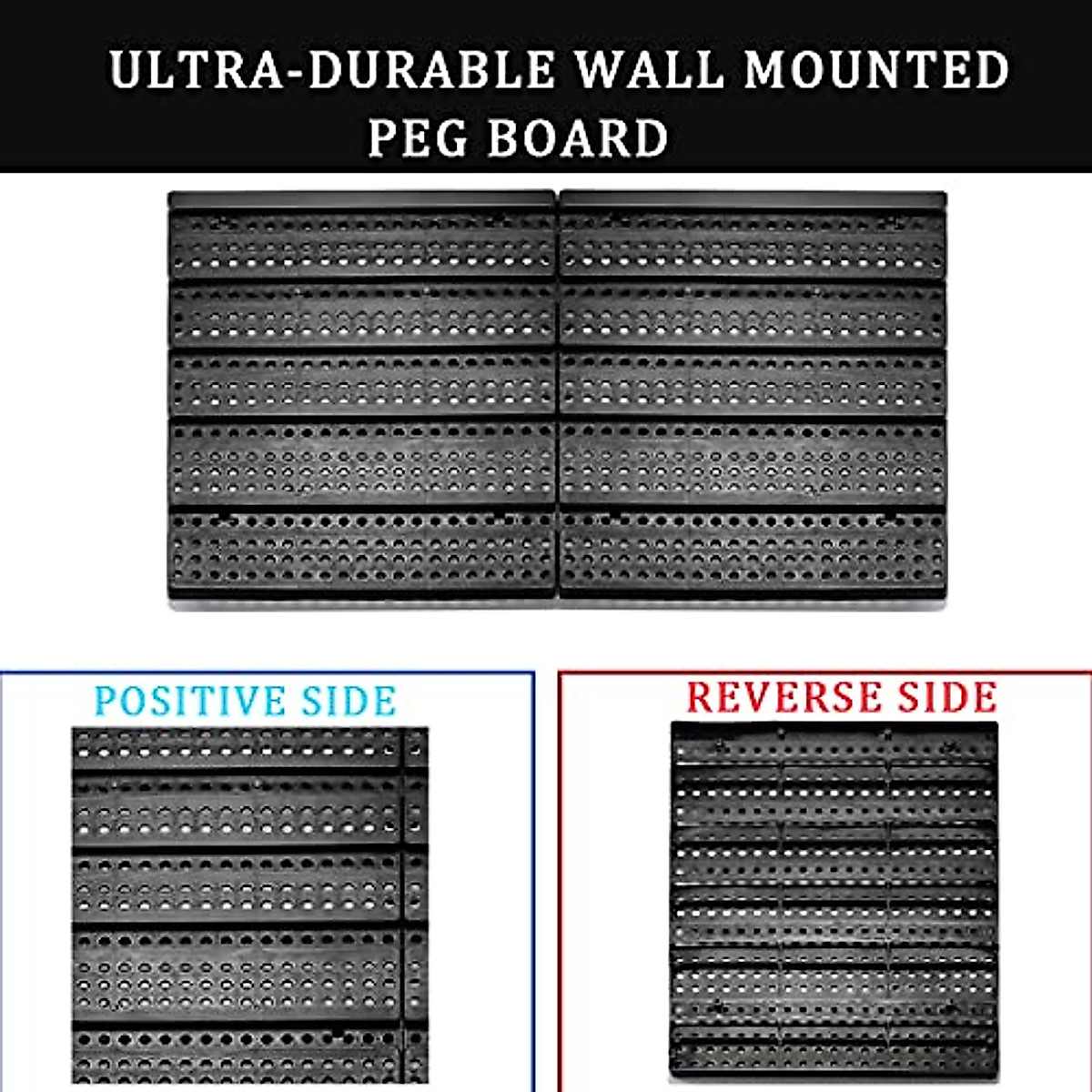MULSAME Wall Mounted Storage Bins Parts Rack 4 Colors 30PCS Bin Organizer Garage Plastic Shop Tool, Garage Organizers and Storage