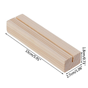 Simple Wood Holders Table Number Stands Holder Wooden Sign Holders for Wedding Dinner Home Party Decor