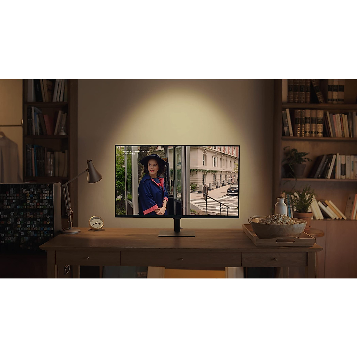 SAMSUNG 32" M7 Smart Monitor&Streaming TV, 4K UHD, Adaptive Picture, Ultrawide Gaming View, Watch Netflix, HBO, PrimeVideo, AppleAirplay, Alexa,BuiltIn Speakers, Remote,HDMI,USB-C,LS32AM702UNXZA,Black