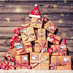 500pcs Christmas Wrap Tags Gift Tag Stickers, Gift Name Tags Stickers for Christmas Presents, to from Christmas Labels – Santa, Deer, Xmas Tree, Merry Christmas Self Adhesive Gift Labels Stickers