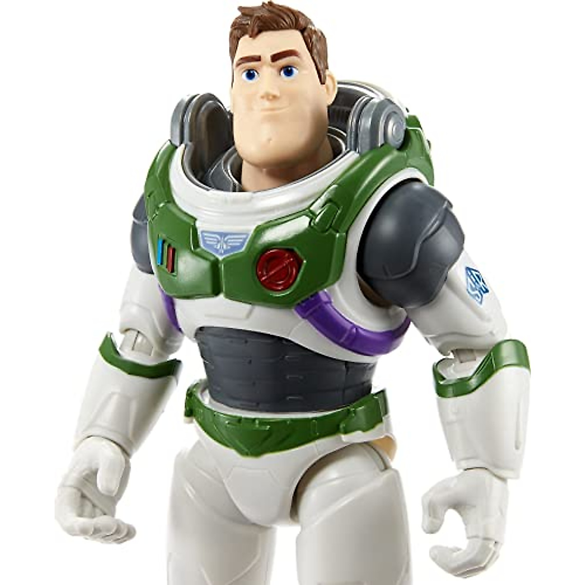 Mattel Lightyear Toys 12-in Action Figure with Accessories, Buzz Lightyear with 4 Gear Up Accessories