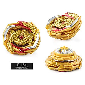 Bey Battle Burst Gyro Attack Blades Metal Fusion Evolution Combination with Arena, Launchers Grip & Battling Top(Golden)