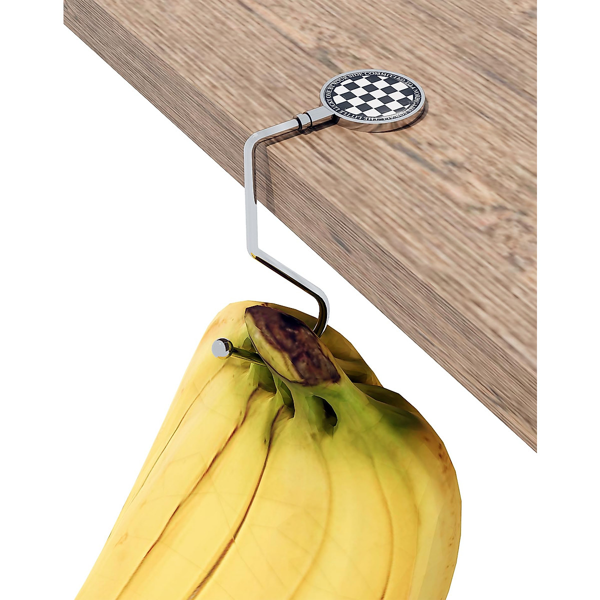 Metal Banana Hook, Balance Hook, Banana Holder for Hanging Backpack, Keys or Fashion Wallet Hook - Great for Kitchen Dorm Bedroom and Tabletop, Easy to Hang and Store