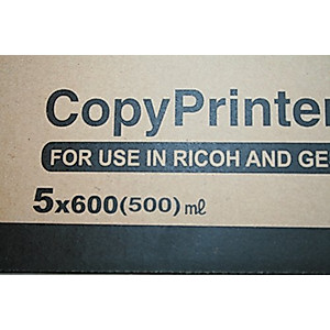 5 Wholesale Widgets Brand HQ40 Black Duplicator Ink Cartridges, Compatible with Ricoh HQ-40 RICHQ40C