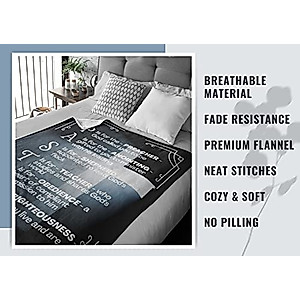 InnoBeta Pastor Appreciation Gifts for Men, Throw Blanket, Presents for Christmas, Pastor Appreciation Day, Birthday, Father's Day - 50" x 65" - Cross