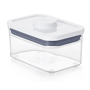 OXO Plastic Airtight Pop Containers Rectangle 3 Piece Set with Scoop