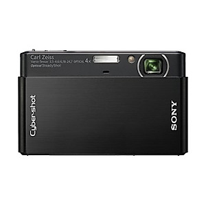 Sony Cybershot DSC-T77 Full HD 1080i, 10.1 MP Digital Camera with 4x Optical Zoom with Super Steady Shot Image Stabilization (Black)