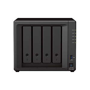 Synology DS923+ 4-Bay Diskstation NAS (AMD Ryzen™ 4 Threads R1600 Dual-Core 4GB Ram 2xRJ-45 1GbE LAN-Port) 16TB Bundle with 4X 4TB Seagate IronWolf