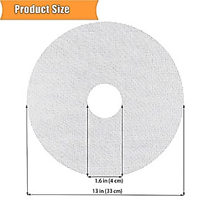 OUOSY 7Pcs Reusable Dehydrator Sheets For Dehydrator, Round Silicone Dehydrator Mats For Fruit, 13 inch Premium Non Stick Food Dryer Mesh Sheet (7 Pack, 13 x 13‘’), 13 x 13 In, White