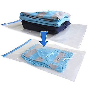 Quantity Space Saver Storage Dual Double Zipper Extra Tight Seal Bags for Travel, Suitcase, Moving, and Household use in size 53"x40" / 130cm x 100cm