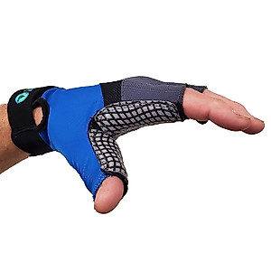 WaterLine Half Finger Paddling Gloves for Kayaks, Canoes and SUP Paddle Boards (Large)