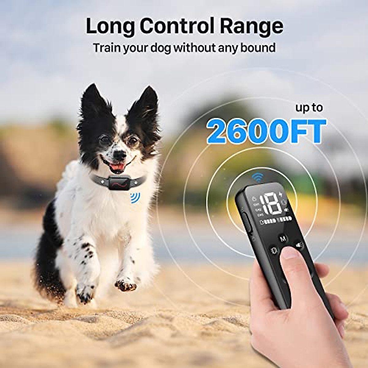 Vsezund Shock Collar for Dogs 2 Pack, Dog Training Collar with Remote, 3 Training Modes and Waterproof, Electric Dog Shockers for Small, Medium, Large Dogs