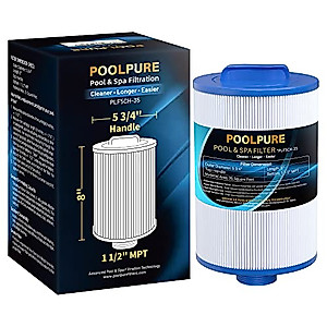 POOLPURE Replacement Filter for PMAX50P4, Unicel 5CH-35,Filbur FC-0300, Baleen AK-90109, Excel Filters XLS-526, Darlly 50353, Pure N Clean PC-0300, SD-00780, SD-00650 Filter Cartridge