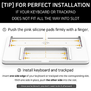 Tyonit Harmony Tray for Apple Magic Trackpad and Apple Magic Keyboard, Clean Desk Setup - Keyboard & Trackpad not Included