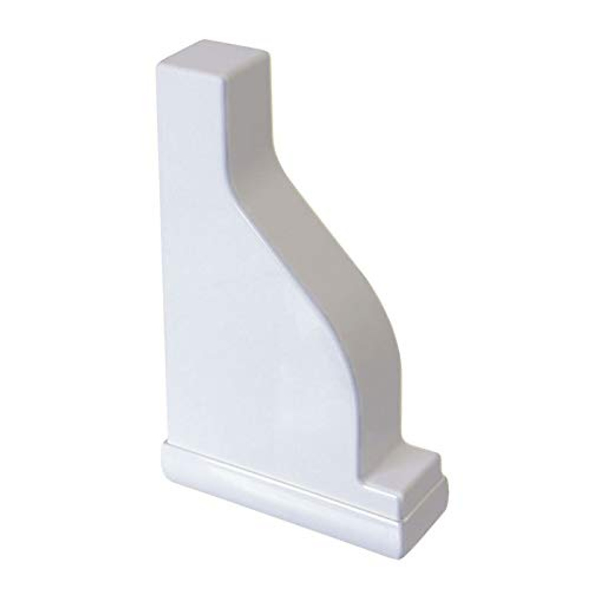 Plum Fittings Decorative White Vinyl Pergola End Cap 2"x 6" Rail, (Pack of 4)