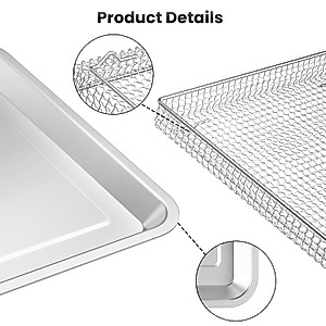 Stainless Steel Air Fryer Basket and Tray,Compatible with Cuisinart Airfryer TOA-060 and TOA-065