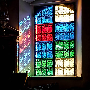 Tallew 16 Pcs 28 x 40 Inch Cellophane Sheets Cello Wraps Colored Cellophane Paper Transparent Colored Gift Wrap Cellophane with 240 Pcs Metallic Twist Ties, for DIY Arts Crafts Gifts Wrapping