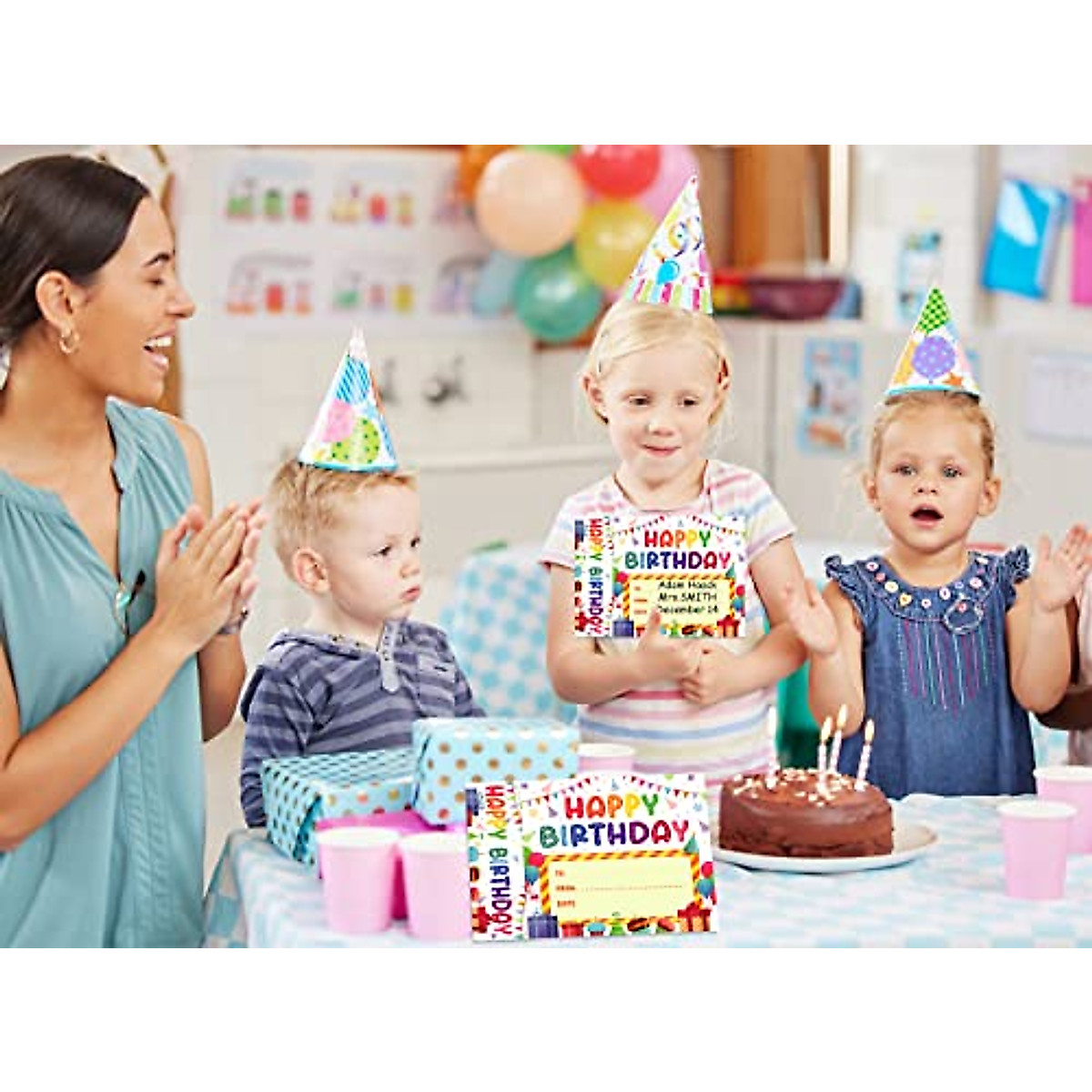 FaCraft 36PCS Happy Birthday Cupcakes Bookmark Awards,Birthday Bookmark Certificates for Students from Teacher,Birthday Awards Gifts for Kids Classroom Kindergarten Back to School Teacher Supplies