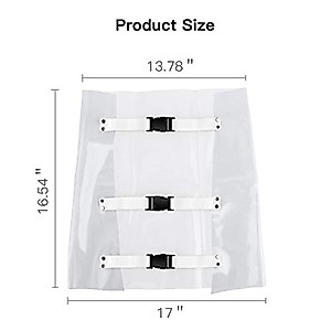 Foot Pad Dustproof Dental Chair Toe Cover Sleeve with Elastic Bands, Foot Mat Cushion Transparent Dentist Clinic Unit Protector Anti-Dropping - Washable & Reusable