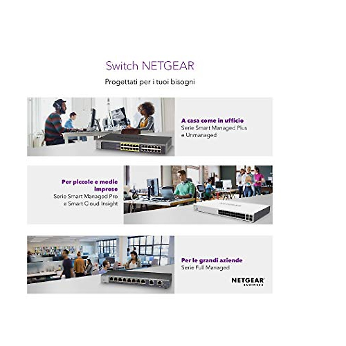 NETGEAR 8-Port Gigabit Ethernet PoE Network Switch, Hub, Internet Splitter (GS108LP) - with 8 x PoE+ @ 60W Upgradeable, Desktop/Rackmount, and ProSAFE Lifetime Protection