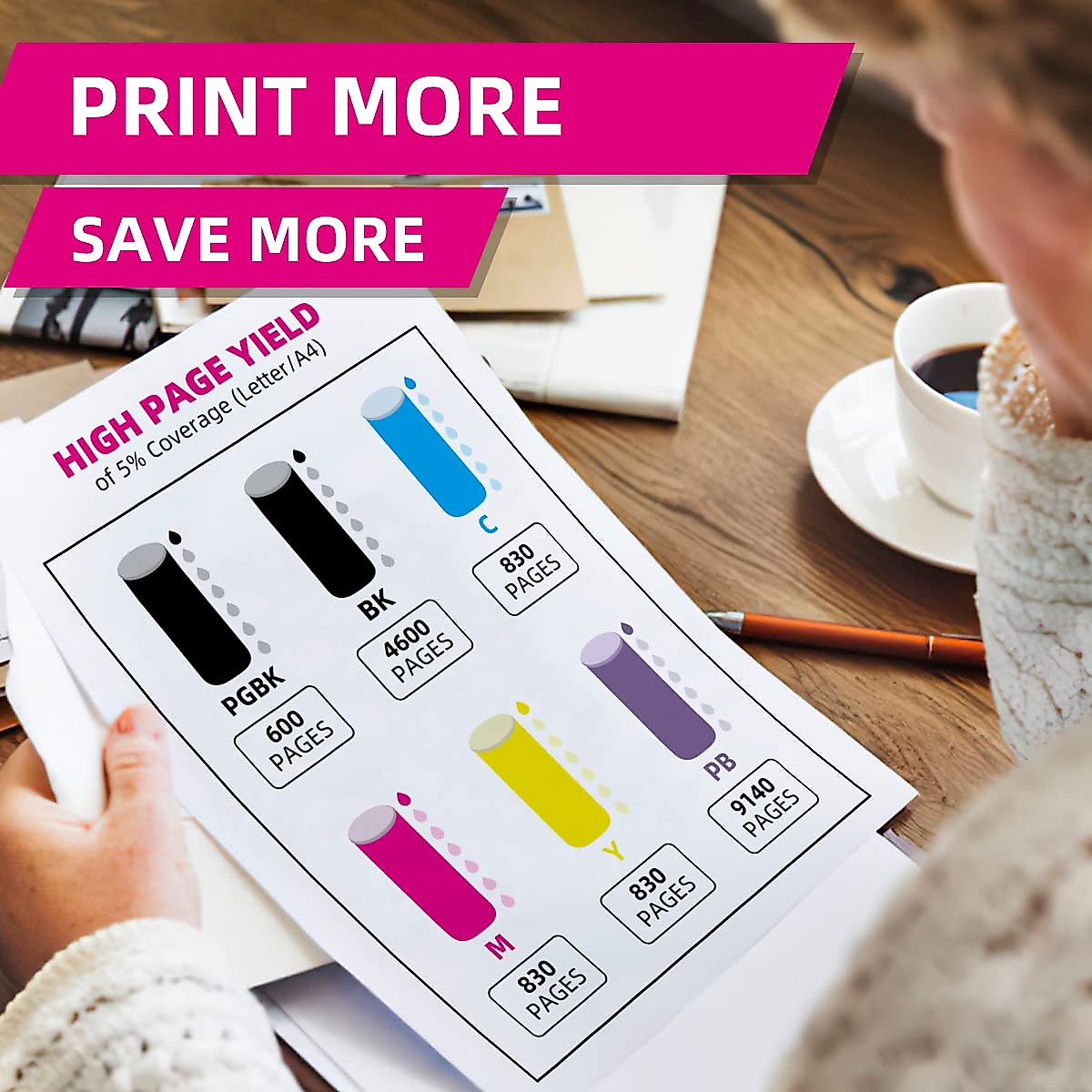 Intactech Compatible Ink Cartridges Replacement for Canon PGI-280XXL PGBK PGI-280 XXL Black Ink Tank 2 Pack(2 Black PGI 280xxl) Work with Pixma TS6120 TS8120 TR7520 TR8520 TS9120 TS6220 TS8220 TS9520