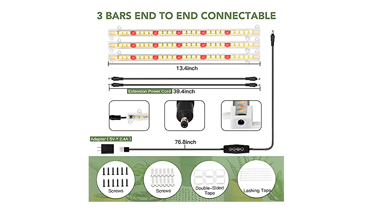 GYTF LED Grow Light Strips - Enhance Indoor Plant Growth