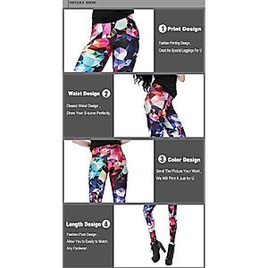 NDISTIN Novelty Border Collie Print Gym Yoga Seamless Pants for Women Tummy Control Leggings Running Pants Athletic Exercise Fitness Leggings Sports Clothes Stretchy High Waist Activewear Pants L