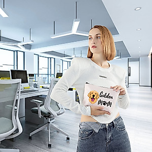 BLUPARK Golden Retriever Mom Gifts Golden Mom Cosmetic Bag Dog Lover Gift for Golden Retriever Mama (GOLDEN MOM)