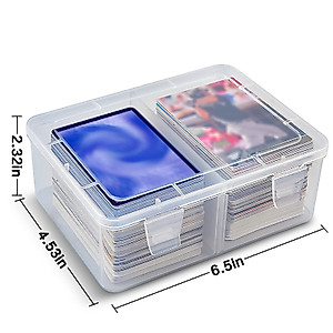 FULLCASE Card Case Holder Compatible with Baseball Football Sports Game, Trading Cards Storage Also for PM TCG/for MTG/for C.A.H/for Topps Display Collector Organizer(Box Only)