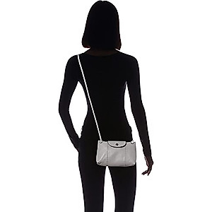 Longchamp Le Pliage Cuir Small Crossbody Leather Shoulder Bag Grey